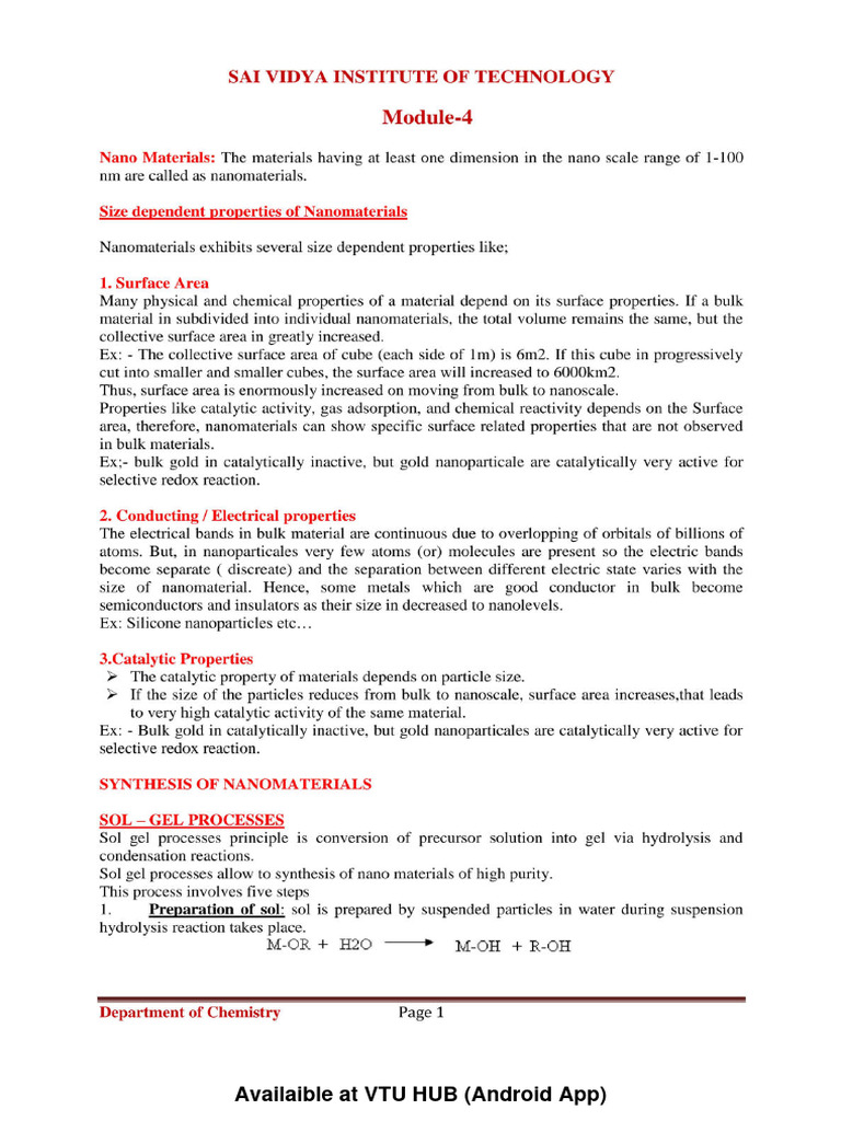 Availaible at VTU HUB (Android App) | PDF