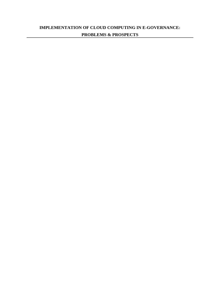 CLOUD COMPUTING on cse | PDF | Cloud Computing | E Government