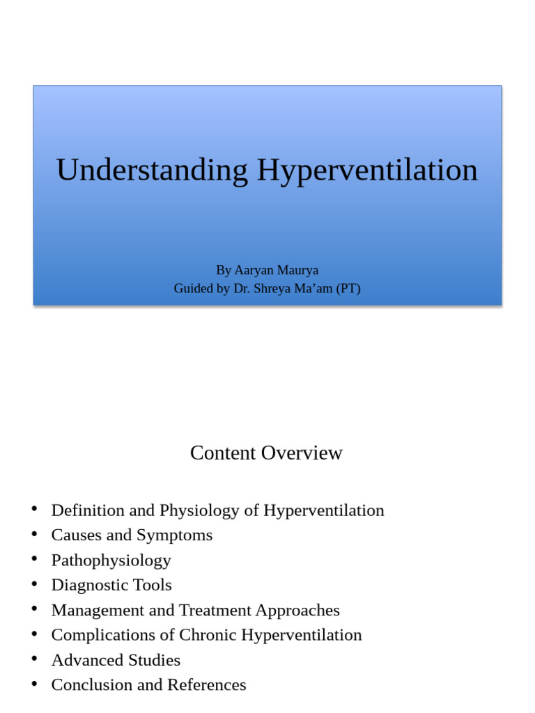 Hyperventilation | PDF | Breathing | Respiratory System