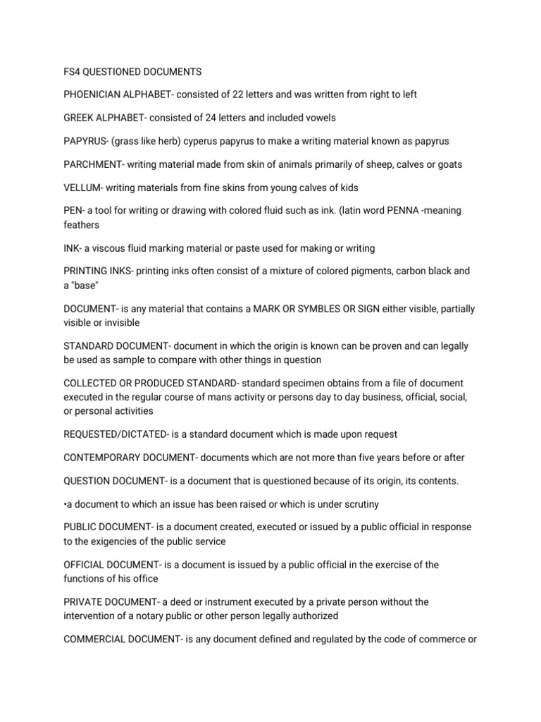 FS4 QUESTIONED-WPS Office | PDF | Signature | Ink