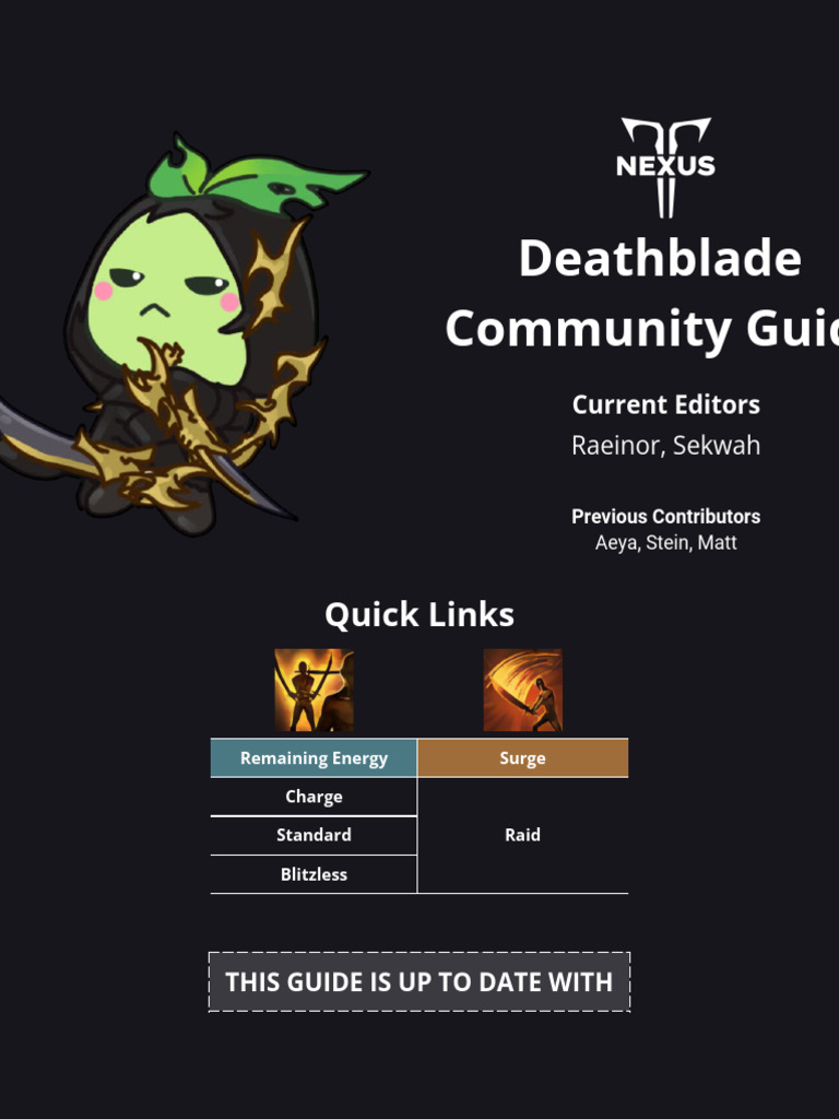 Deathblade Community Guide | PDF