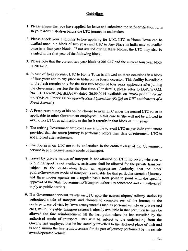 LTC Guidelines 06122019 | PDF