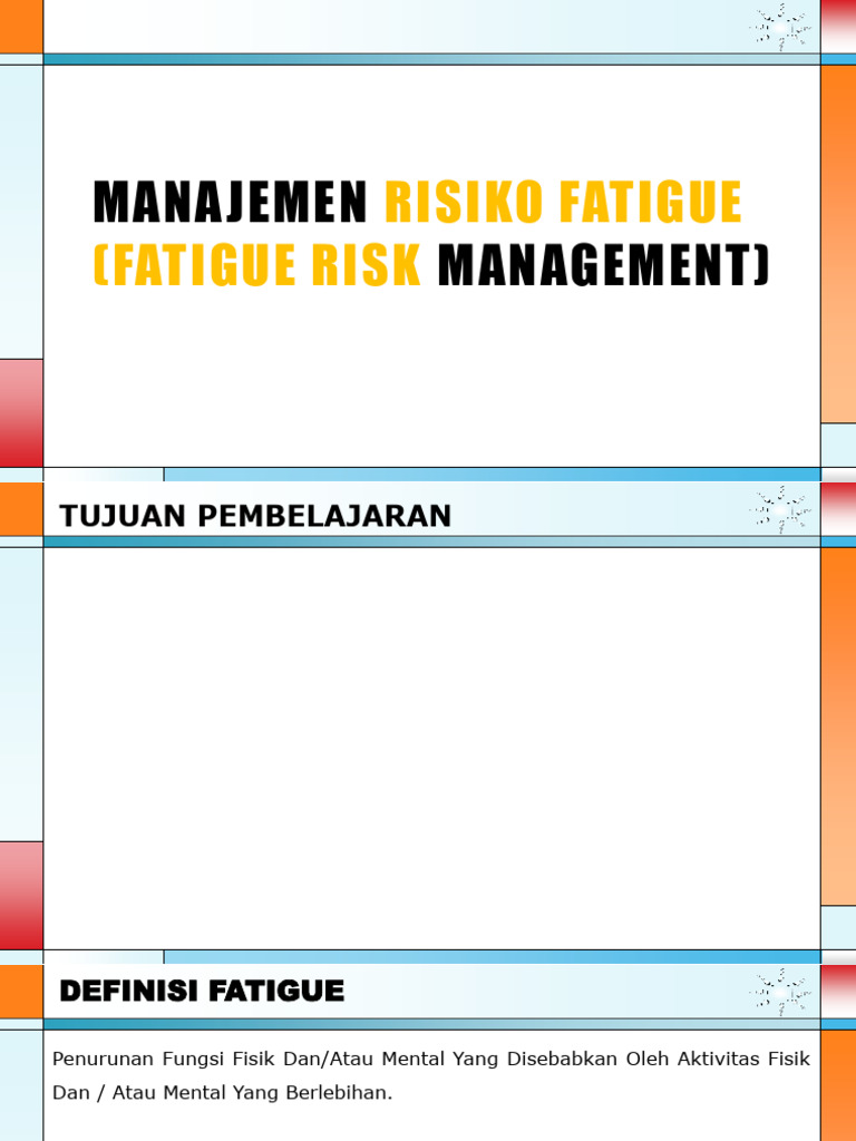 12. Fatigue Risk Management System | PDF