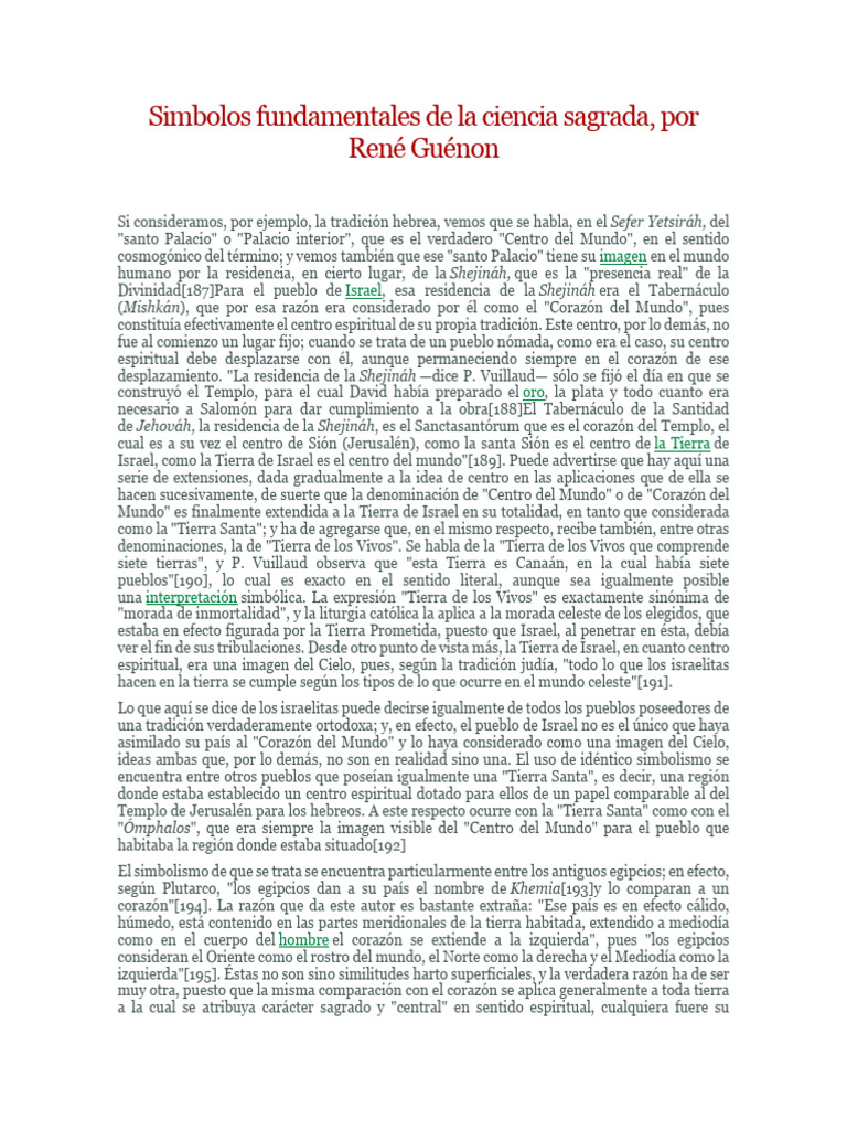 Simbolos Fundamentales de La Ciencia Sagrada | PDF | Tabernáculo | Santo
