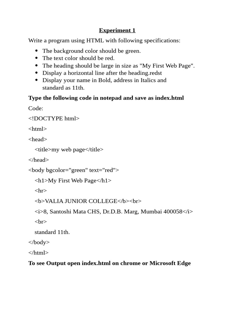 Junior College Practical lab-1 | PDF | Java Script | Software Engineering