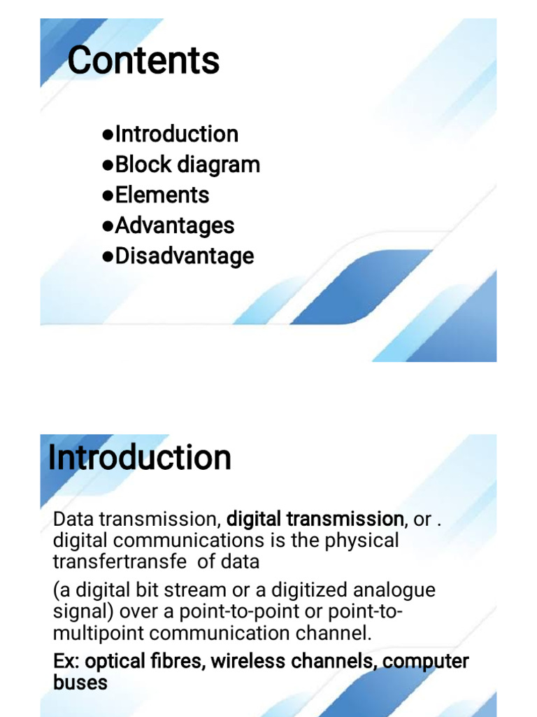 Advantages and Disadvantages of Digital Communication | PDF ...