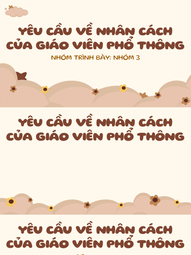 Sơ đồ yêu cầu nhân cách GVPT | PDF