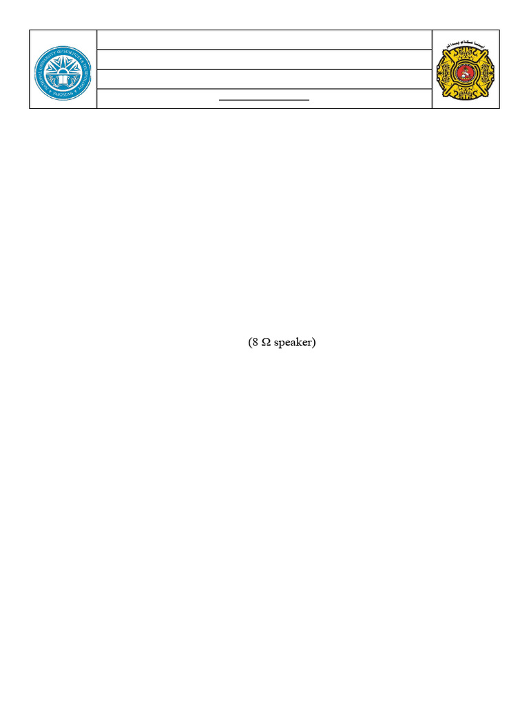 Audio Amp Project Handout Fall2024 | PDF | Amplifier | Electrical Engineering