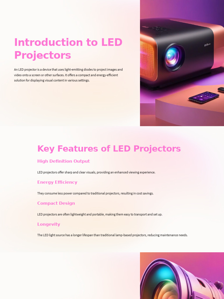Introduction To LED Projectors | PDF