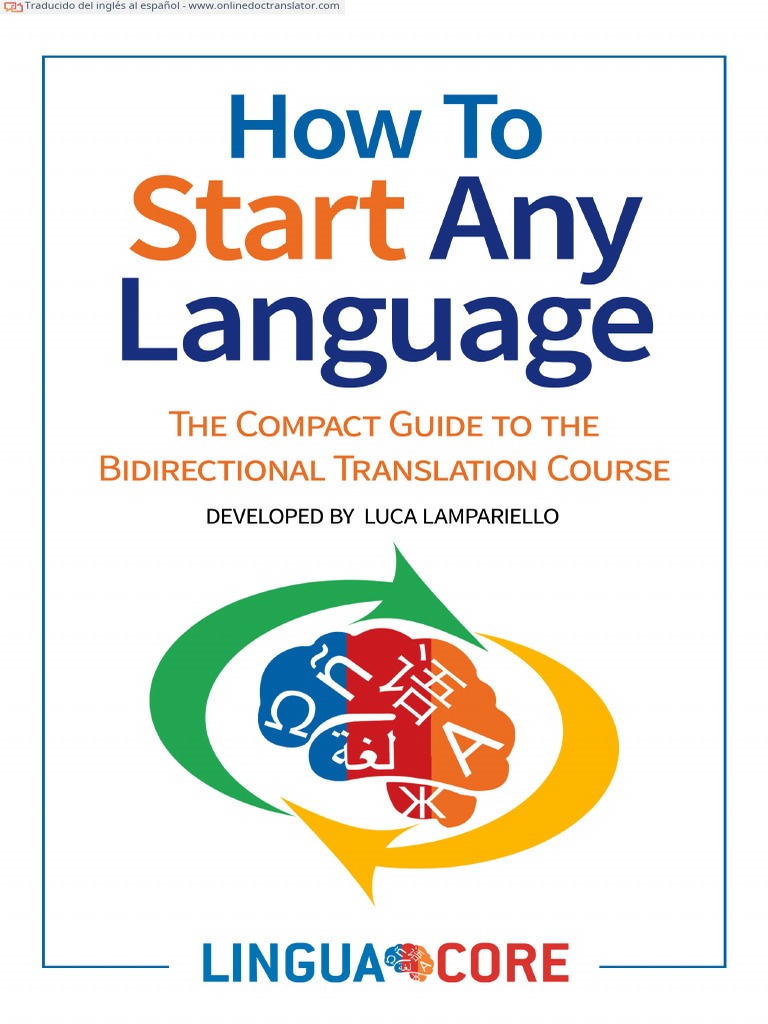 Gs How To Start Any Language Draft 3.en - Es | PDF | Traducciones | Aprendizaje