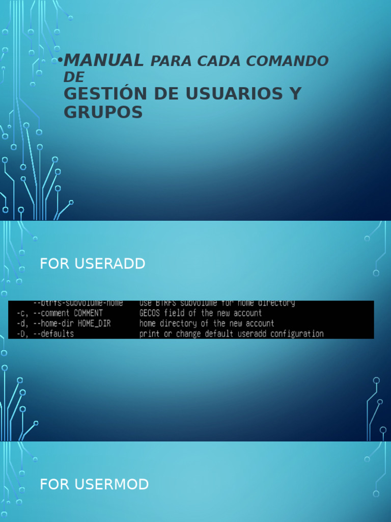Manual Para Cada Comando De Pdf