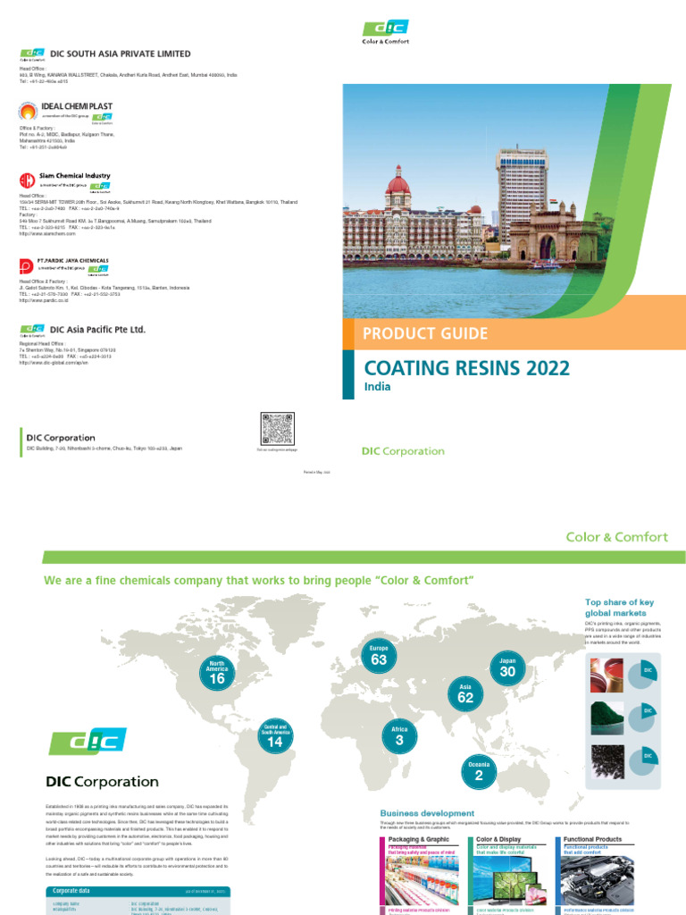 Coating - Resins - India - 2022 DIC | PDF | Epoxy | Polyester