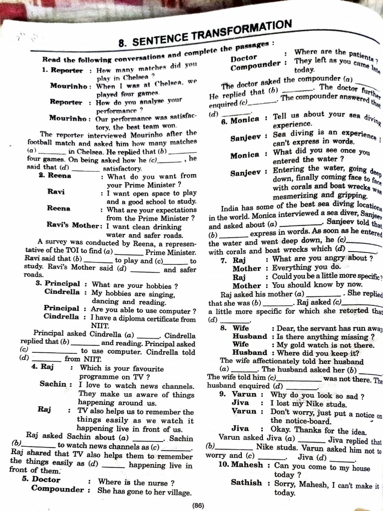 English Grammar Exercises for Students | PDF