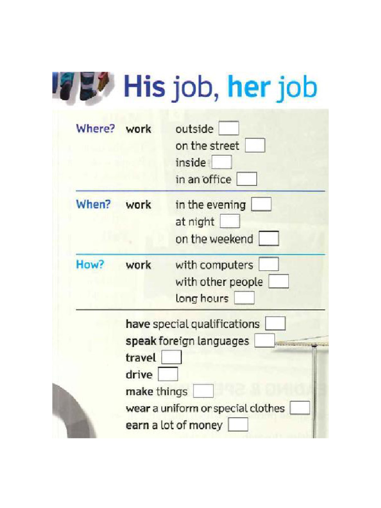 His Job-Her Job | PDF