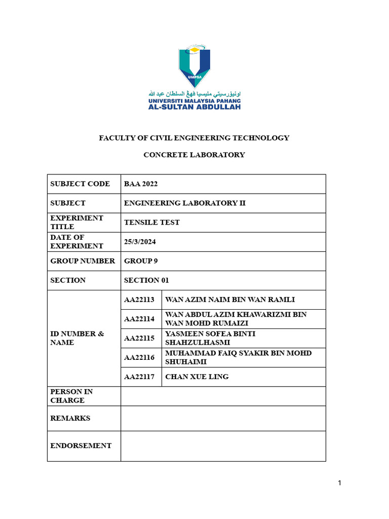 G9 - Tensile Test | PDF | Deformation (Engineering) | Strength Of Materials