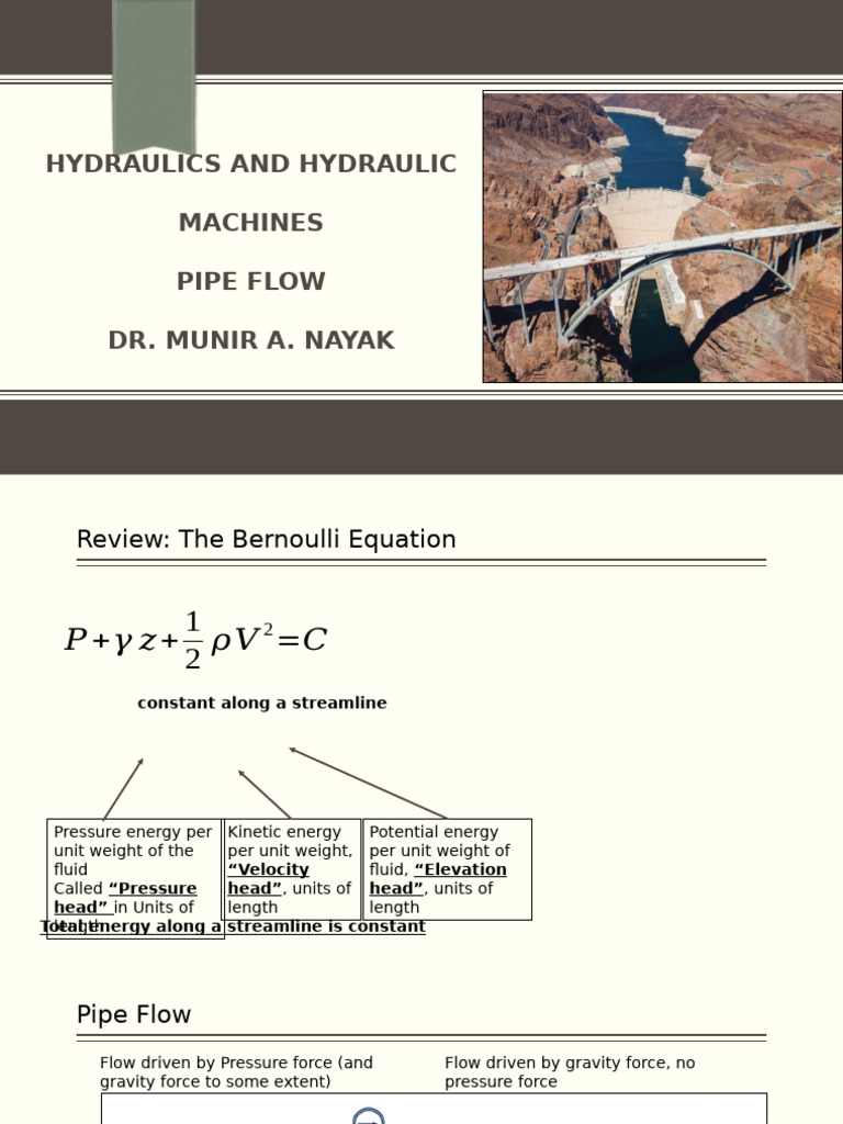 Lecture M7 | PDF | Fluid Dynamics | Laminar Flow