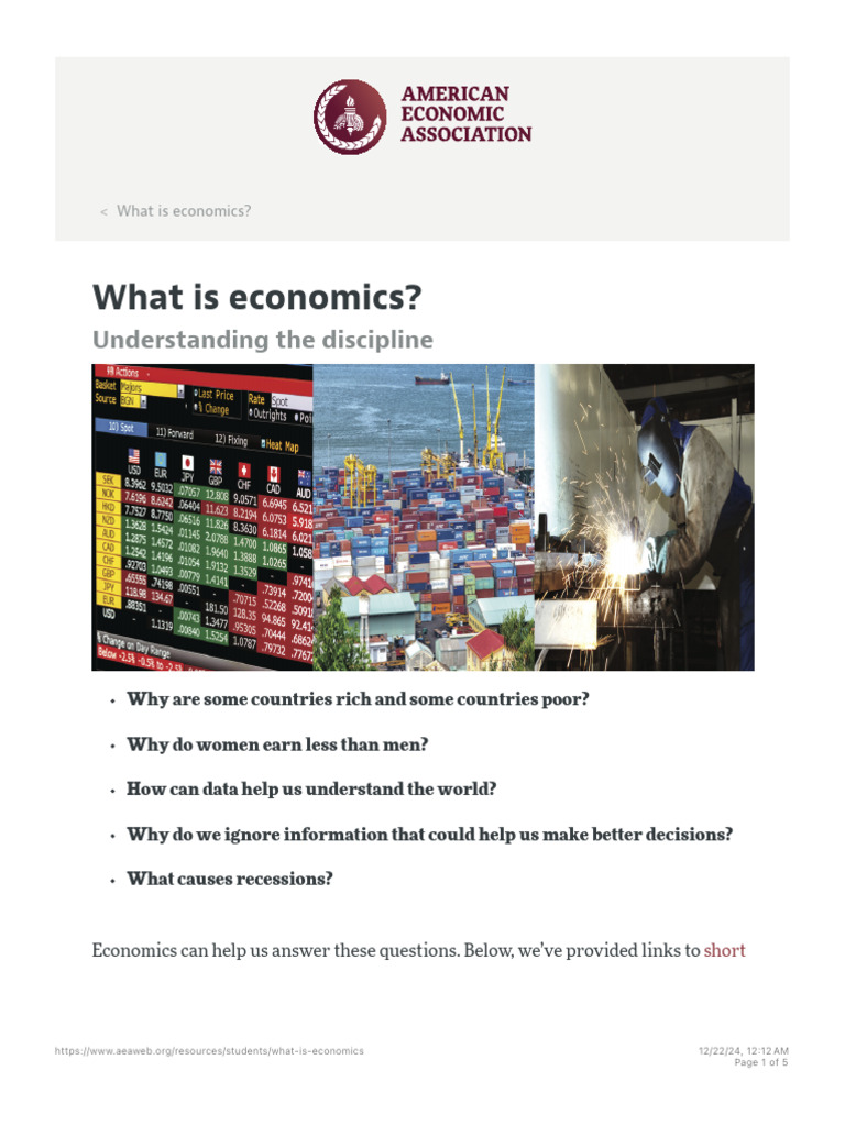Economics in America | PDF