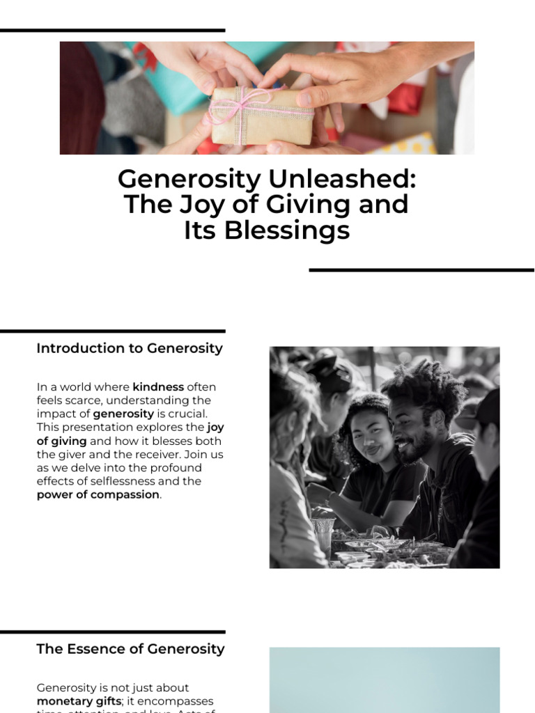Joy of Giving | PDF