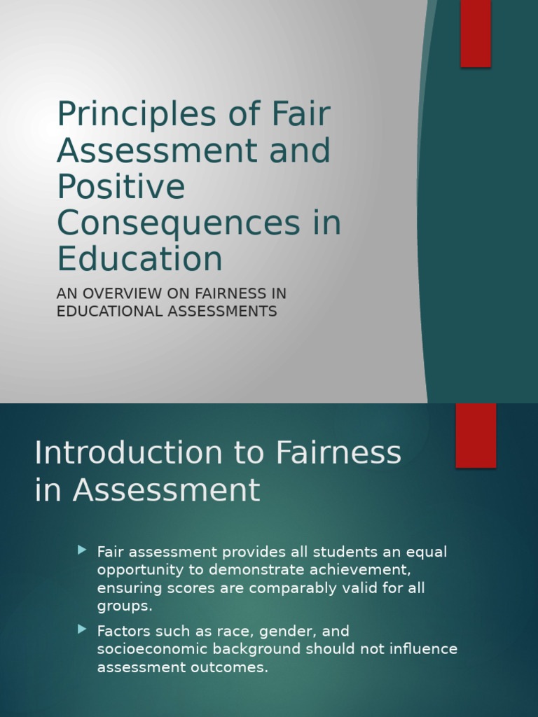 Fairness in Educational Assessments | PDF