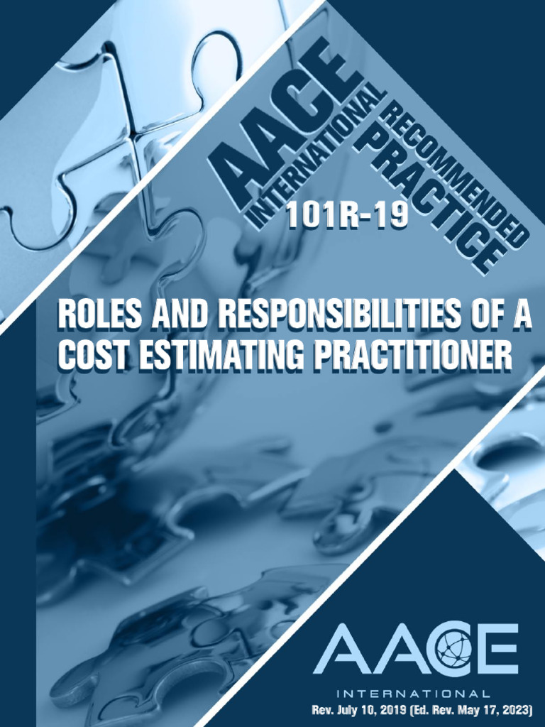 101r-19 Roles and Responsibilities of A Cost Estimating Practitioner | PDF | Software | Business