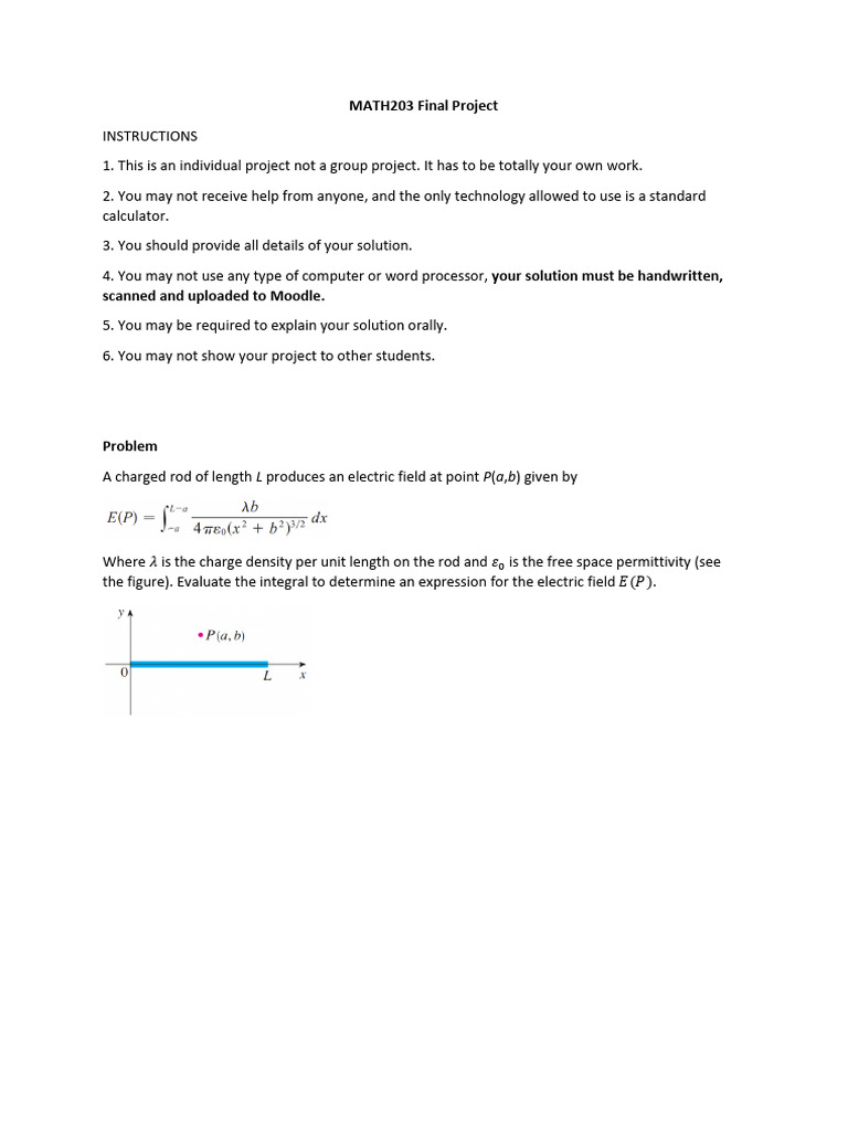 MATH203 Final Project Guide | PDF