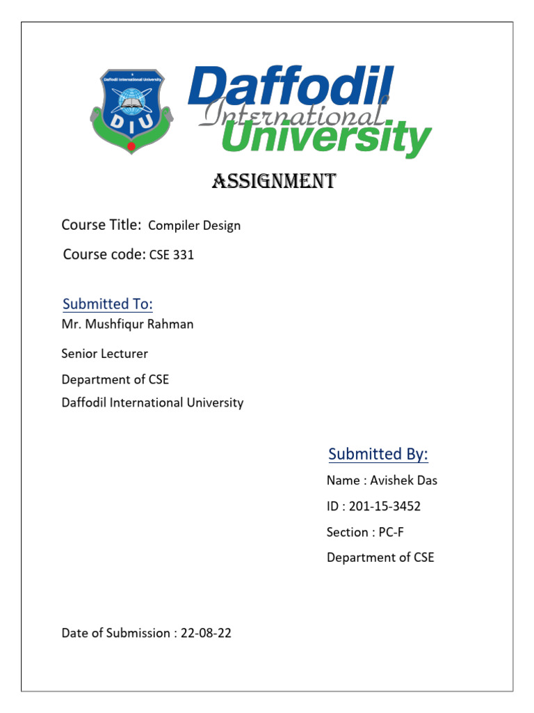 CSE 332 - 201-15-3452 - Lab-Report 02 | PDF