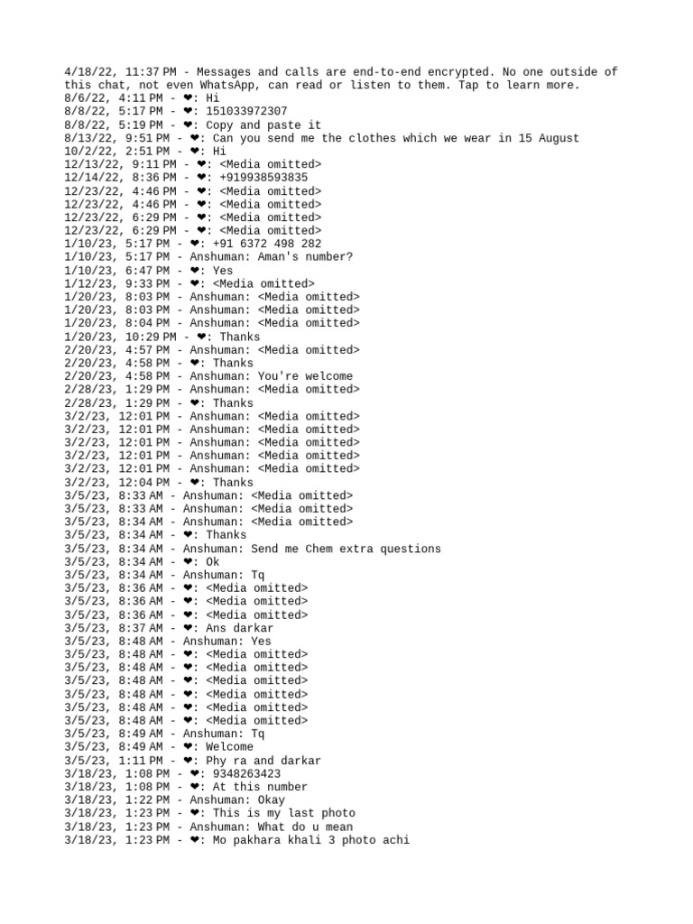 WhatsApp Chat With Anshuman | PDF