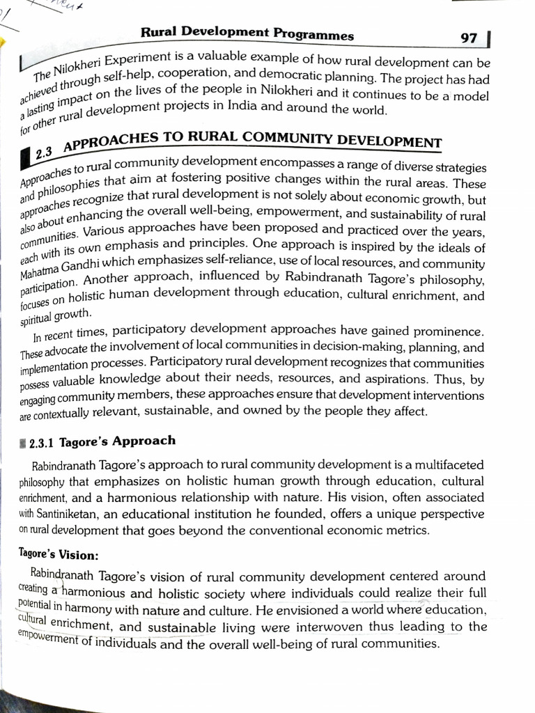 Unit - 2 Notes RD (Approaches) | PDF | Mahatma Gandhi | Sustainability