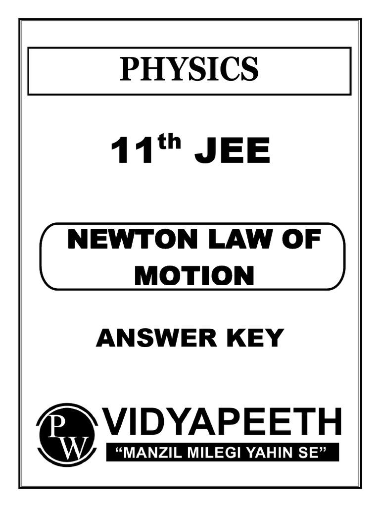 NLM - (Physics) - Answer Key | PDF