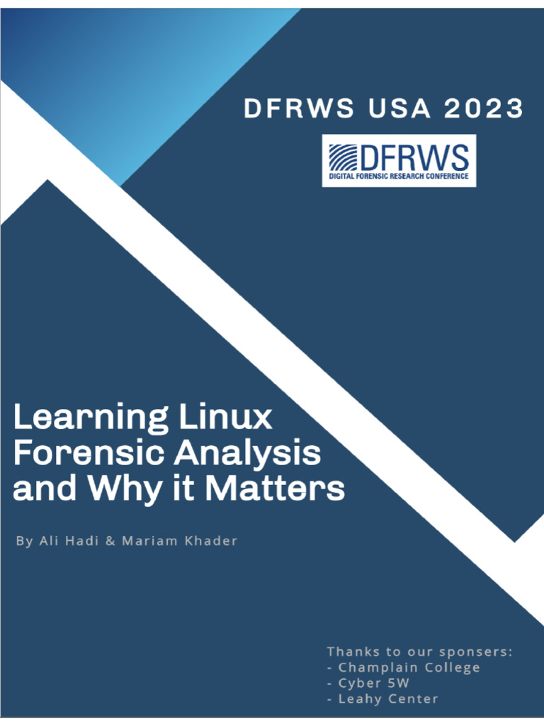 Linux Forensics for IT Professionals | PDF | Computer File | User ...