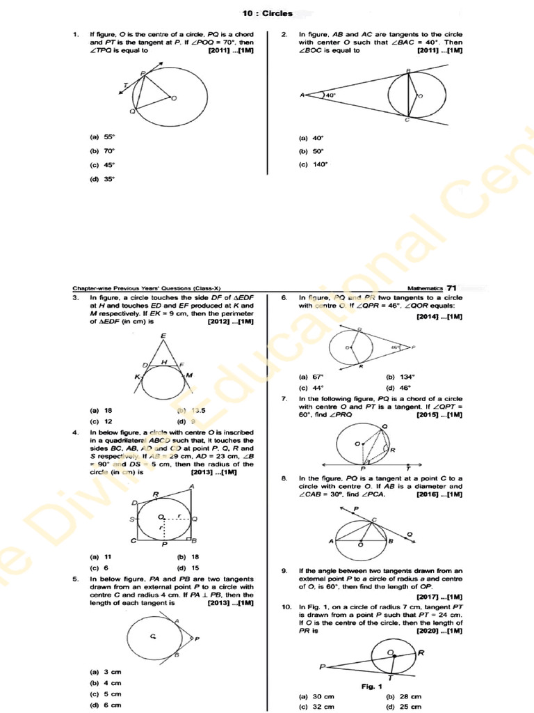 Maths Circle To Statistics... | PDF | Circle | Sphere