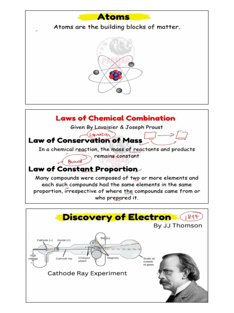 Atom & It's Structure - 2 | PDF