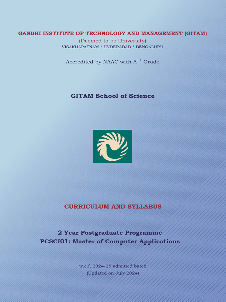GITAM Syllabus 2024-2025 | PDF | Process (Computing) | Thread (Computing)