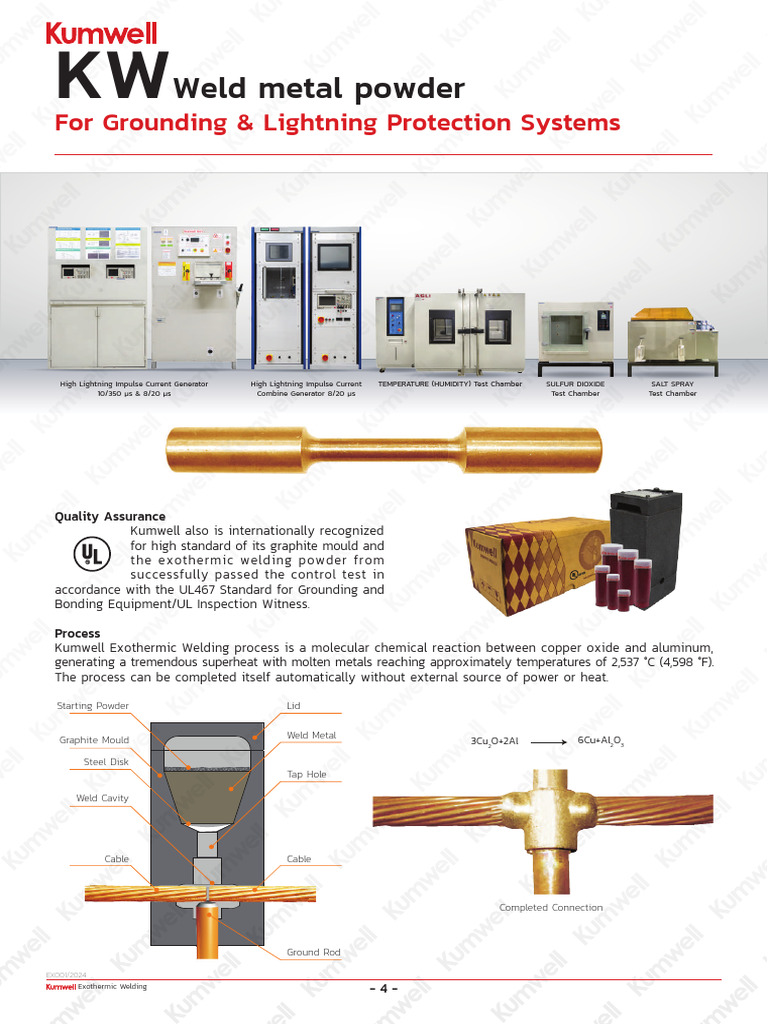 Kumwell Exothermic Welding Quality Standards | PDF | Welding | Construction