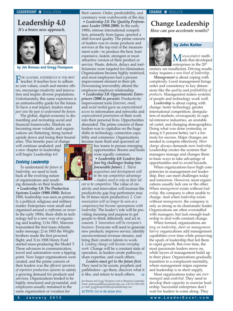 Kotter Change Leadership How Can You Accelerate Results | PDF ...