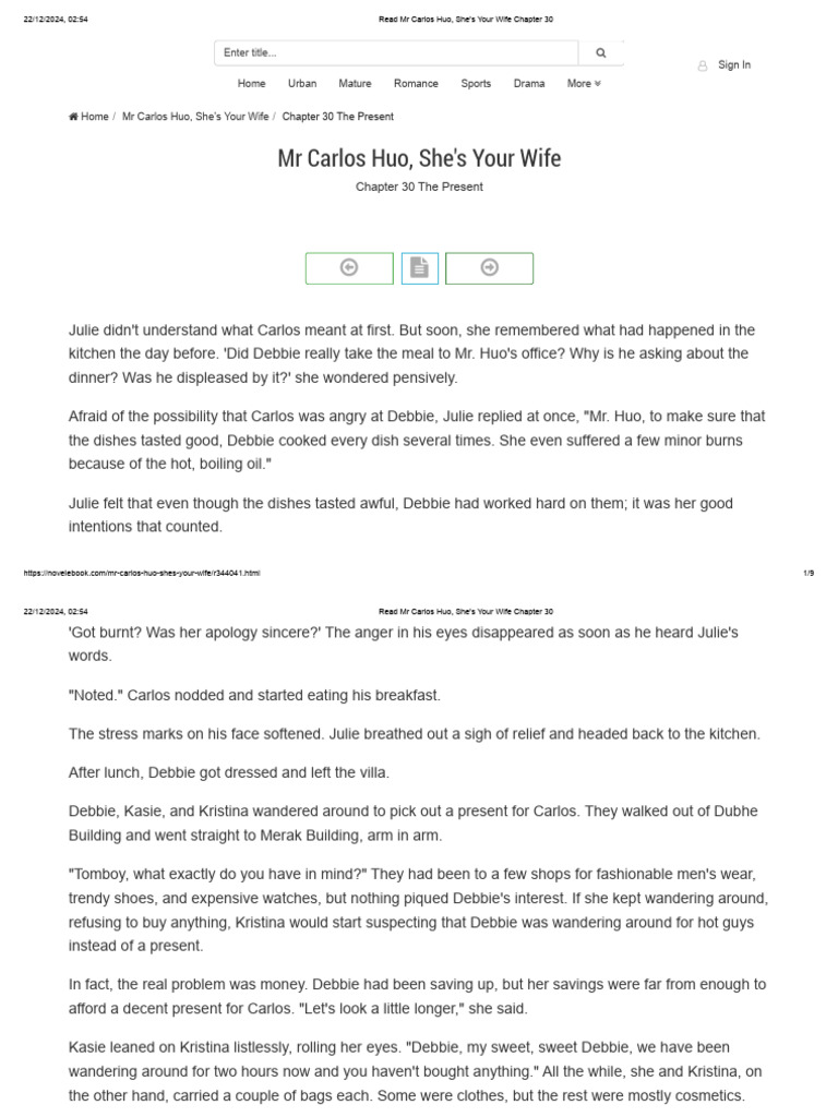 Read Mr Carlos Huo, She's Your Wife Chapter 30 | PDF