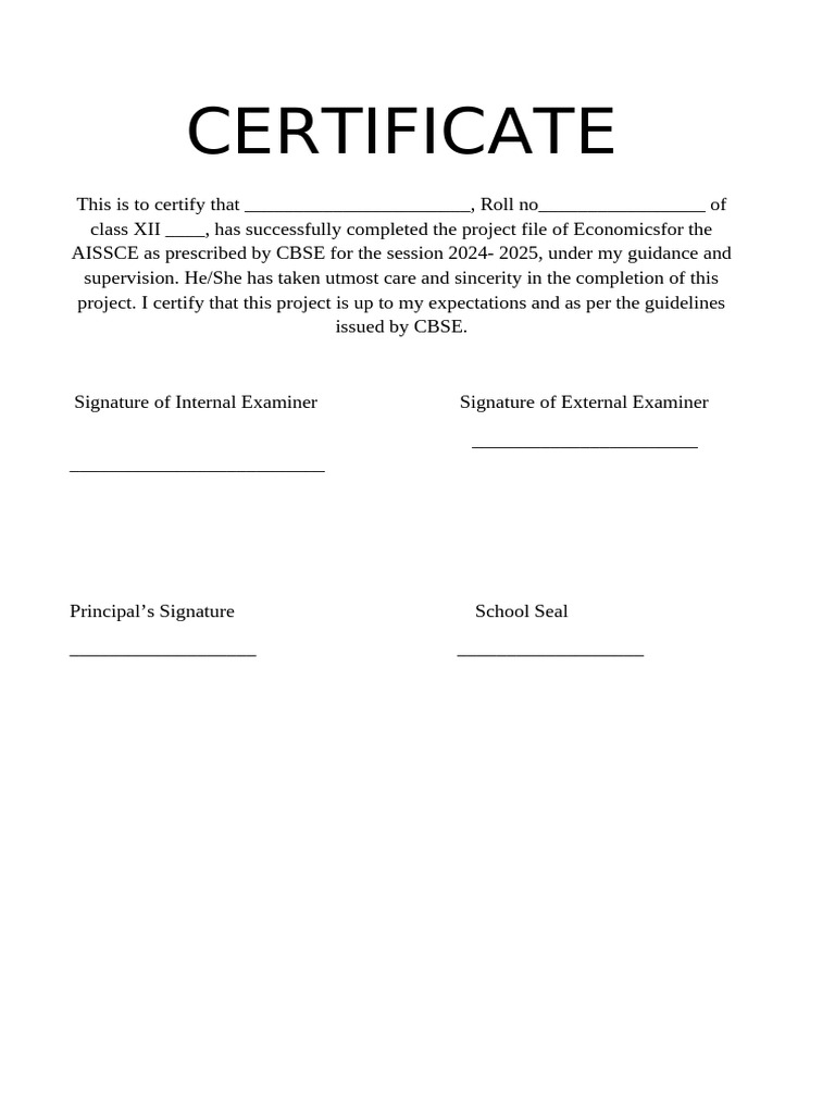 Certificate | PDF
