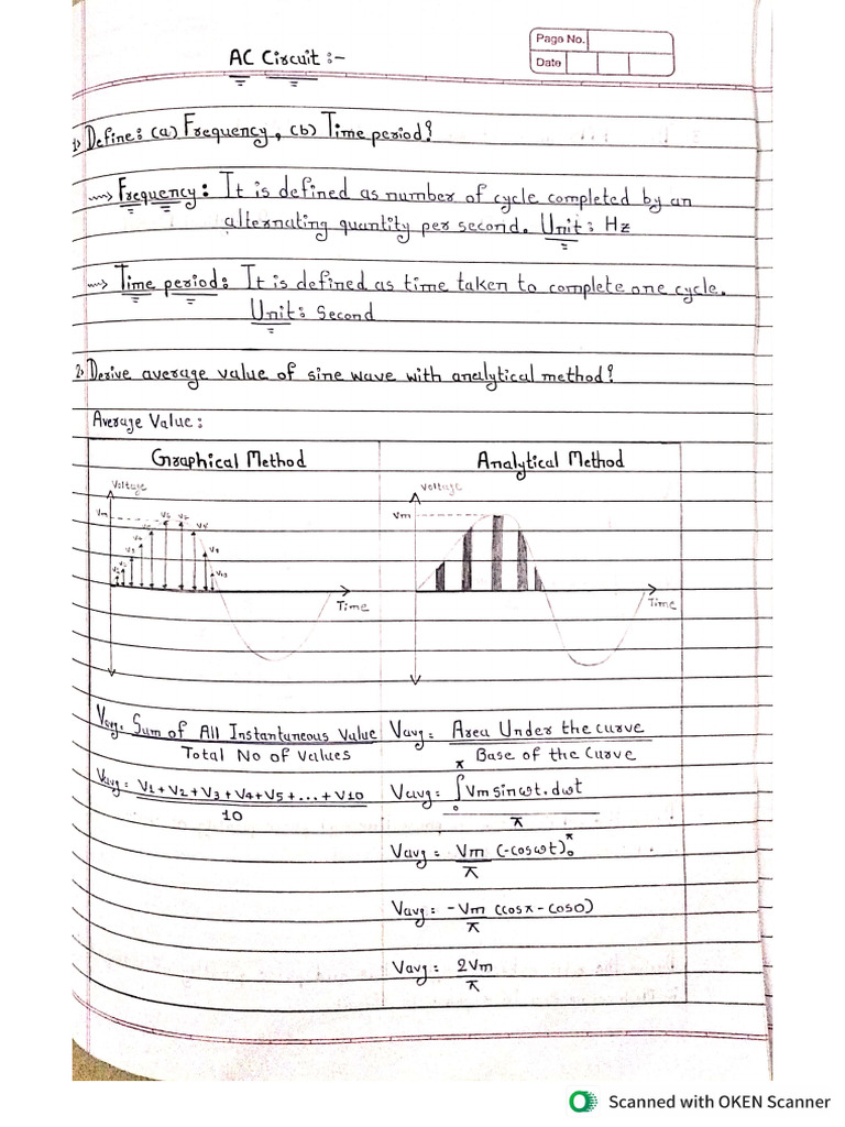 CH-2 AC Circuit | PDF
