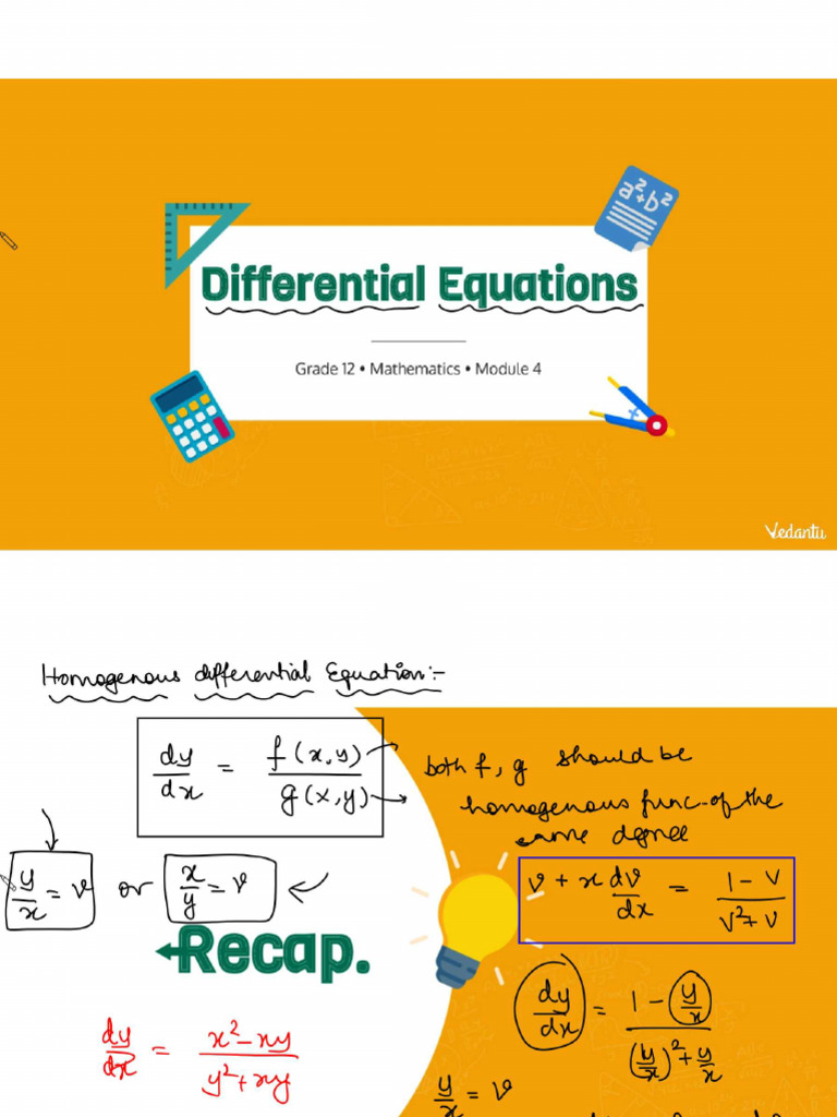 Differential Equations Guide 2024 | PDF