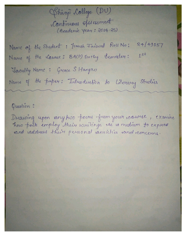 English Assignment | PDF