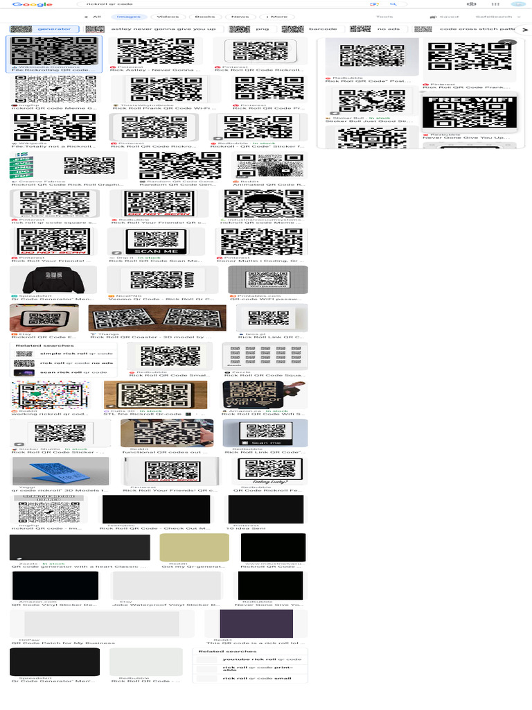 Rickroll QR Code - Google Search | PDF | Computer Data | World Wide Web