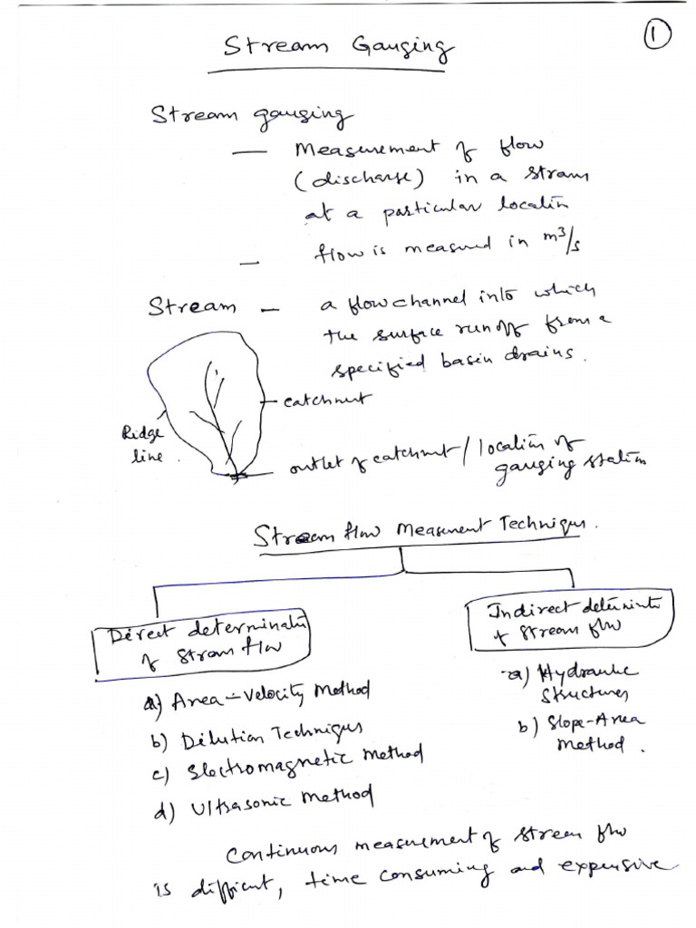 Stream Gauging Hydrology | PDF
