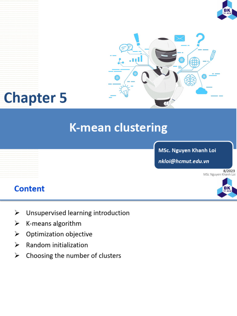 Chapter 5 - K-mean clustering | PDF | Cluster Analysis | Computational Neuroscience