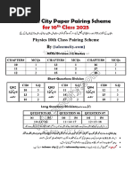 1st Year Pairing Scheme 2025 | PDF