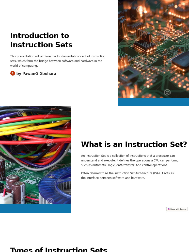 Understanding Instruction Sets in Computing | PDF | Central Processing ...