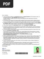 KNUST Admission Offer 2025 | PDF