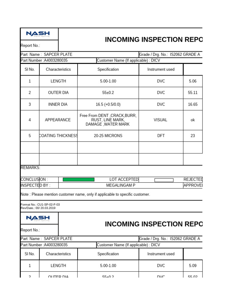 SPACER PLATE A4003280035 | PDF