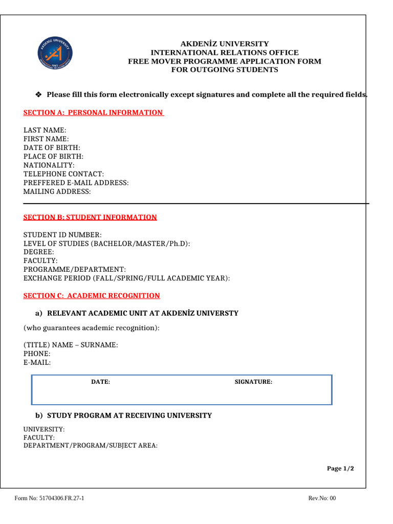Please Fill This Form Electronically Except Signatures and Complete All The Required Fields | PDF
