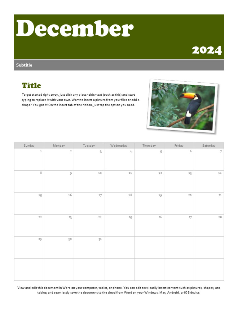 Calendar Word | PDF