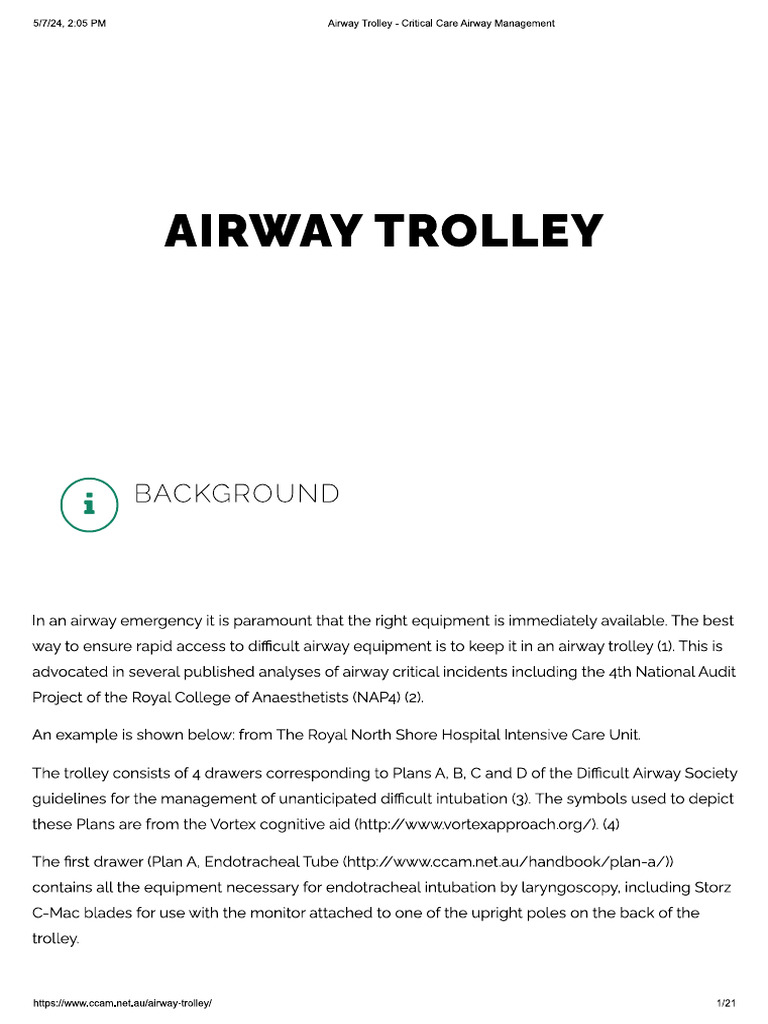 Airway Trolley | PDF